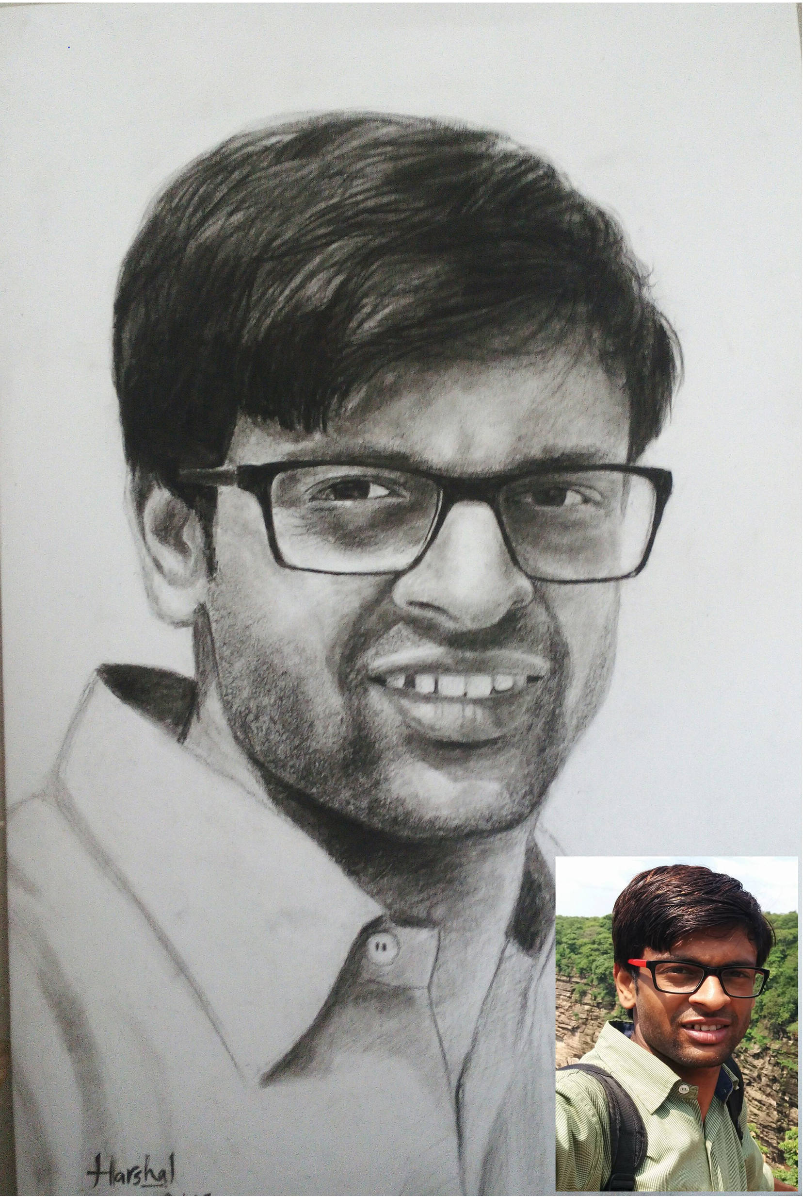 Boyfriend Gift/ Custom Portrait/ Romantic/ Photo to Sketch/ | Etsy