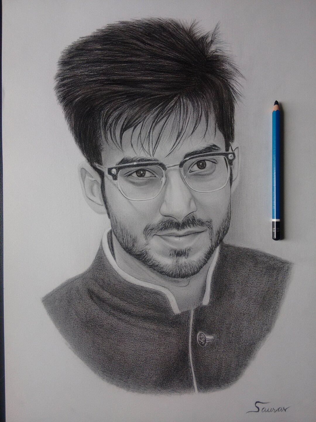 Boyfriend Gift/ Custom Portrait/ Romantic/ Photo to Sketch/ - Etsy