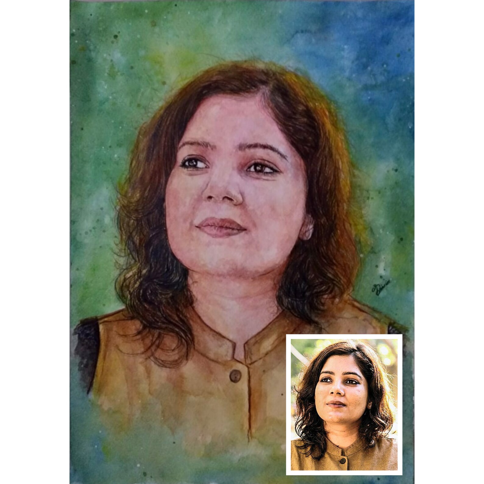 Custom Portrait Retirement Gift Photo to Painting | Etsy