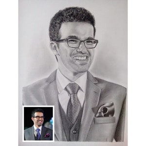 Boyfriend Gift/ Custom Portrait/ Romantic/ Photo to Sketch/ - Etsy