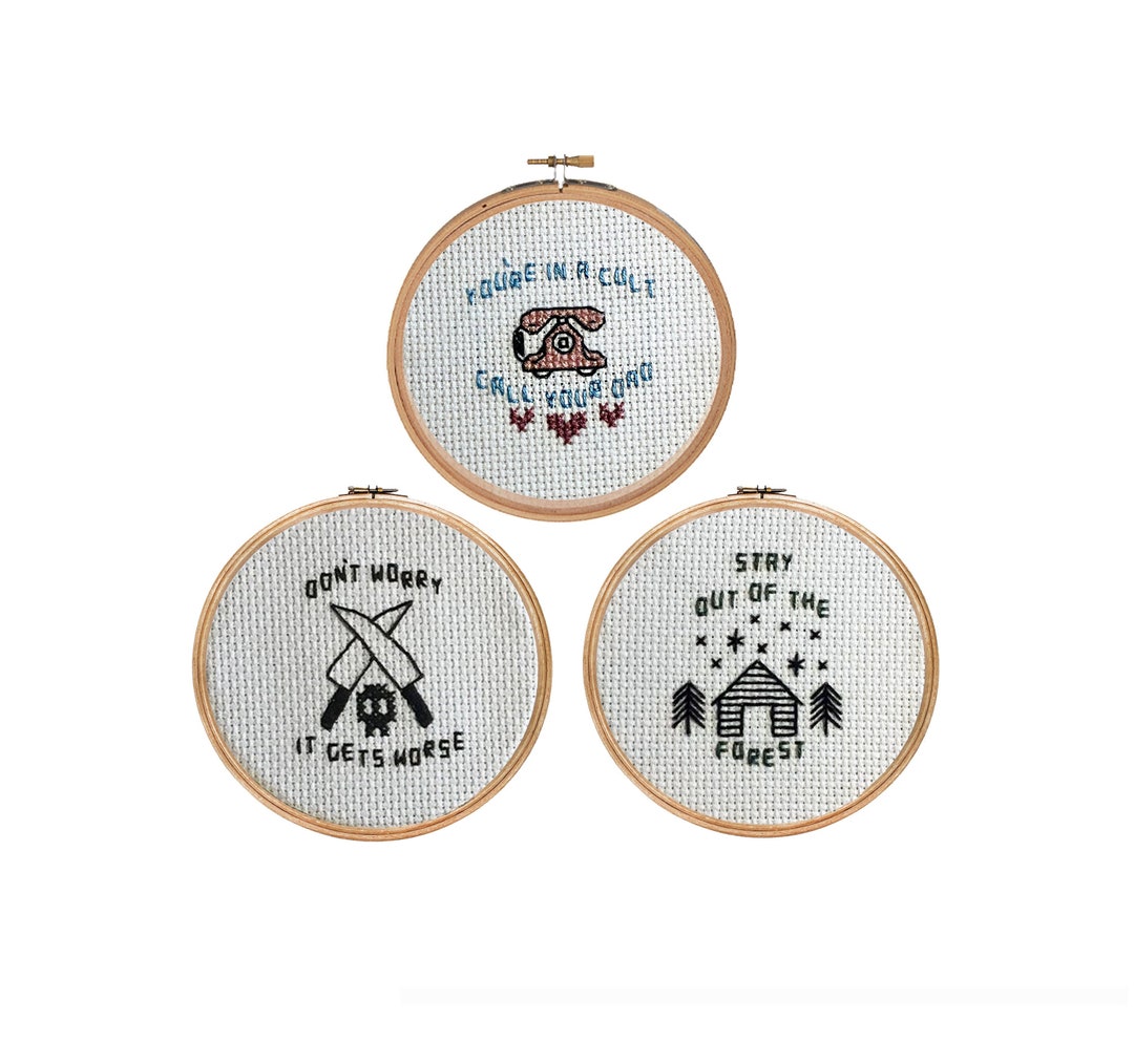 Set of Three MFM Inspired Cross Stitches || Cross Stitches || My ...