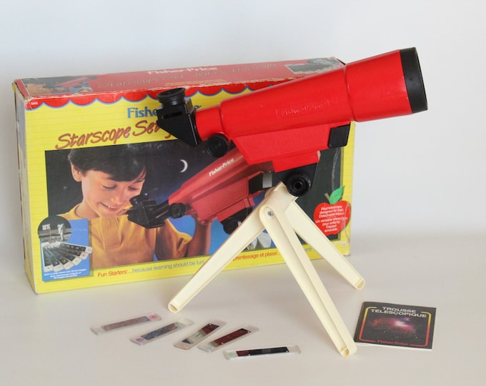 Fisher Price TELESCOPE in ORIGINAL BOX, #6605 Starscope Set, 1987-1990 ...