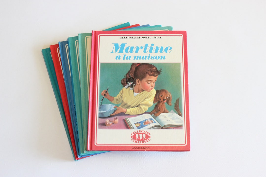 Set of 6 Vintage Martine's FRENCH Books, Collection Farandole ...