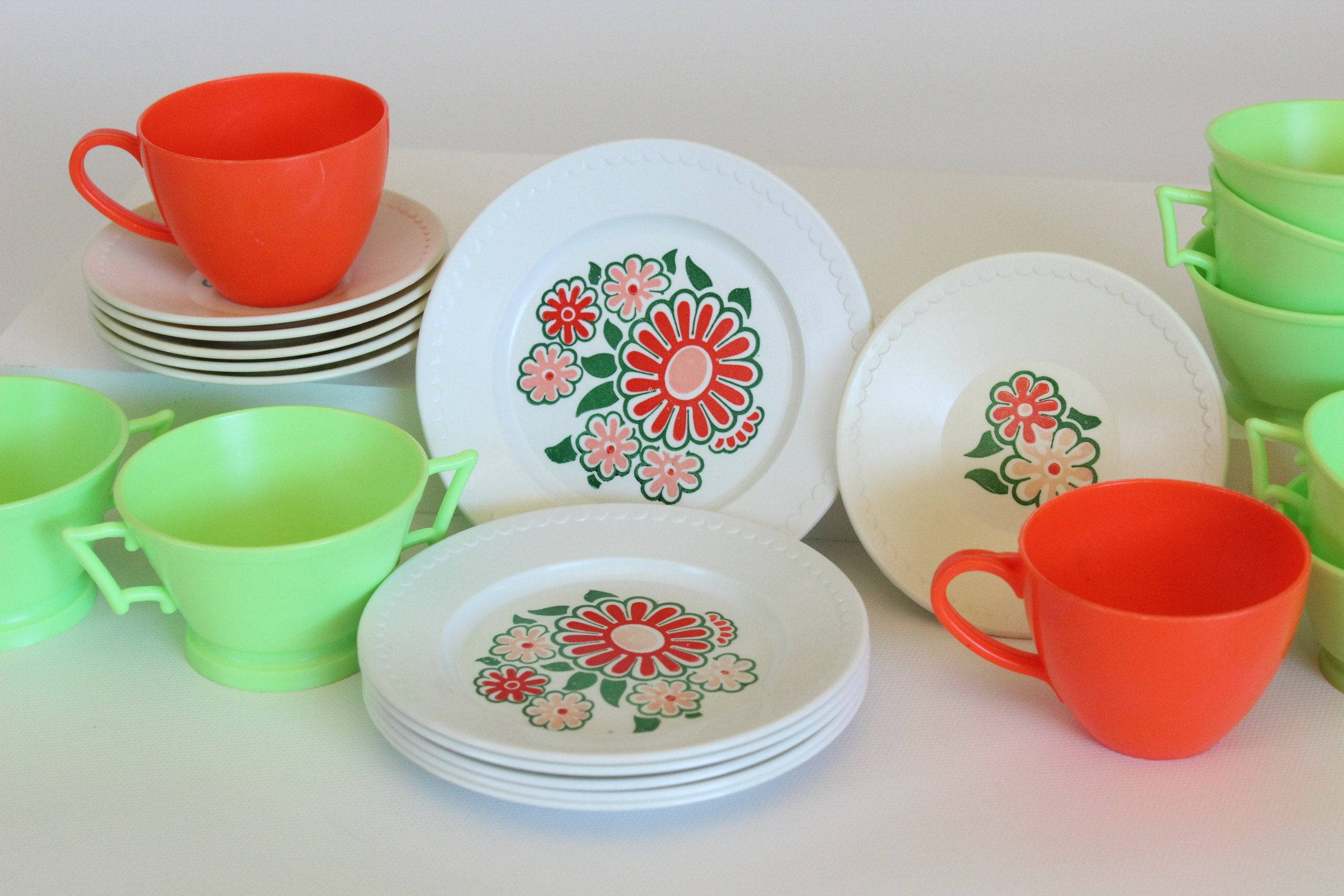Vintage Plastic Tea Set by RELIABLE Mini Kitchen Set Made in - Etsy