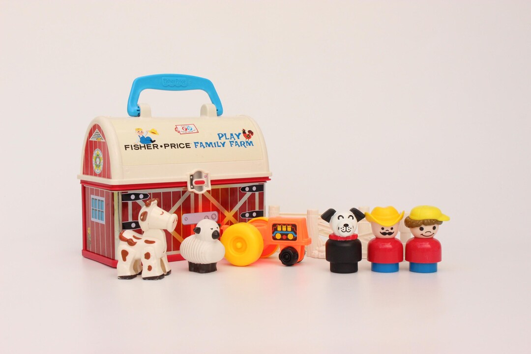 The Lovely Vintage Fisher Price "little People Play' N Go Farm Lunch ...