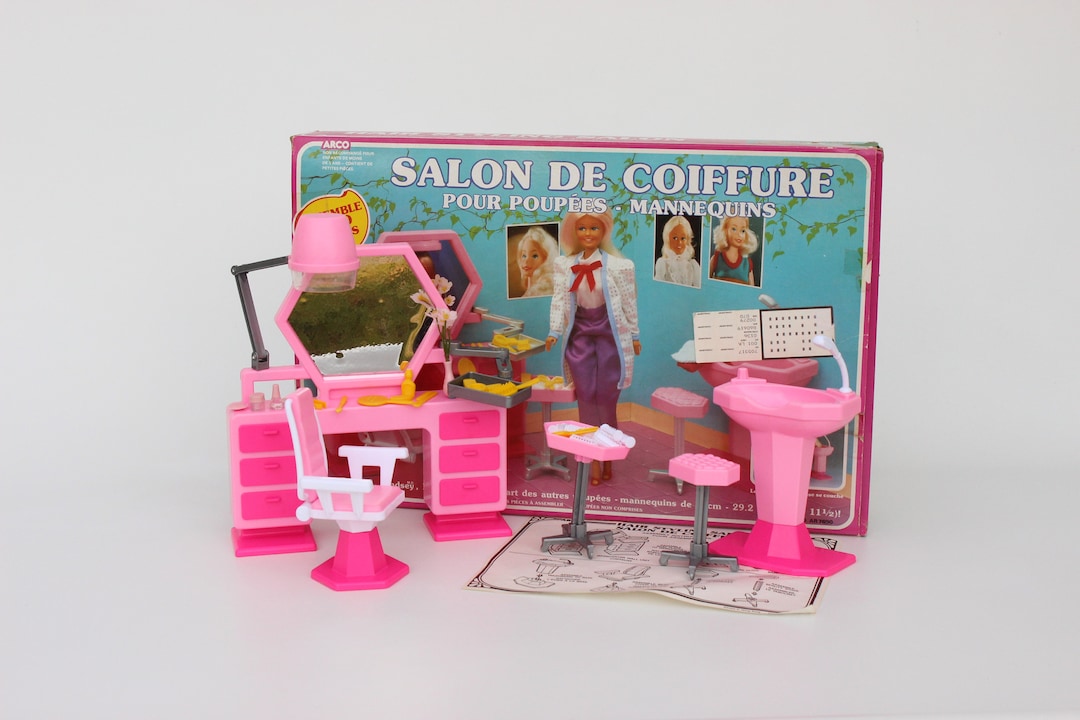 Beautiful PINK Color! Vintage ARCO Hair Styling Salon in Original Box ...