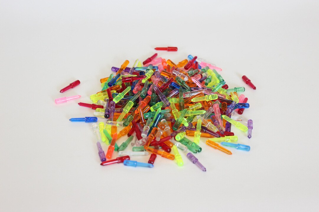 Set of 300 Vintage Original Pegs for LITE BRITE Toy, LONG Pegs 1 1/8 ...