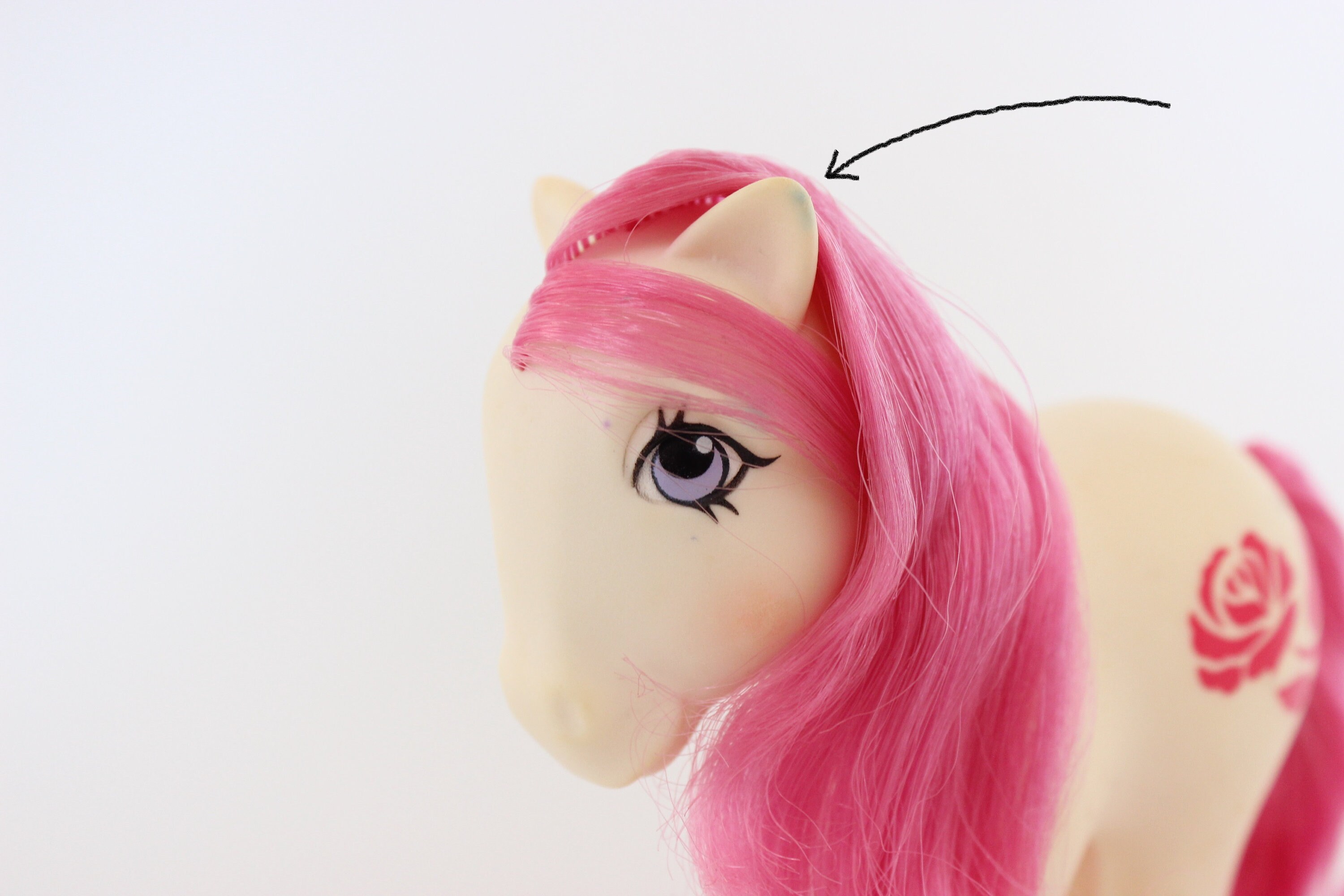 JUNE Rose Birth Flower Pony! Vintage "my Little Pony" G1, "birthflower ...