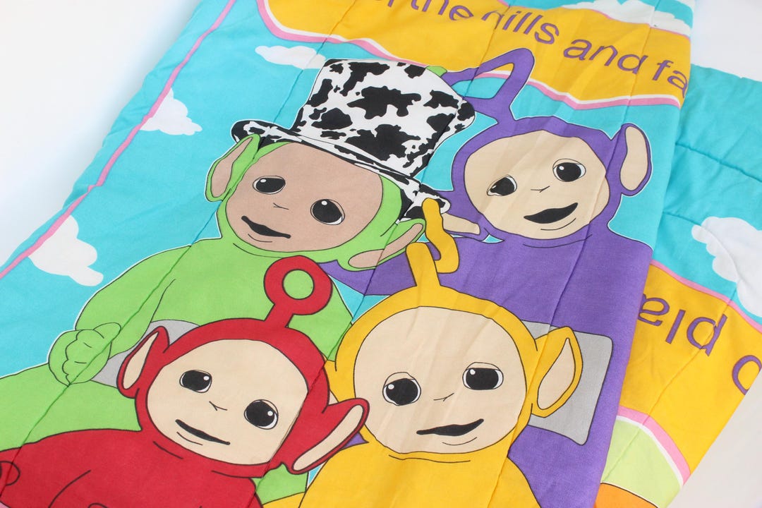 Beautiful Vintage "teletubbies" TWIN Size Bed Cover, Dan River, 1998 ...