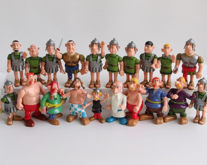 Set of 20 Vintage ASTÉRIX Action Figures, Toycloud Figurines, Albert ...