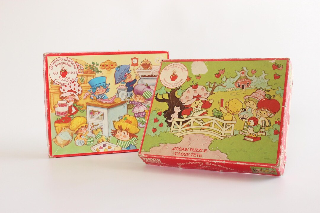 Complete! Set of 2 Vintage Strawberry Shortcake Puzzles - 60 Pieces ...