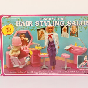 Beautiful PINK Color! Vintage ARCO Hair Styling Salon in Original Box ...