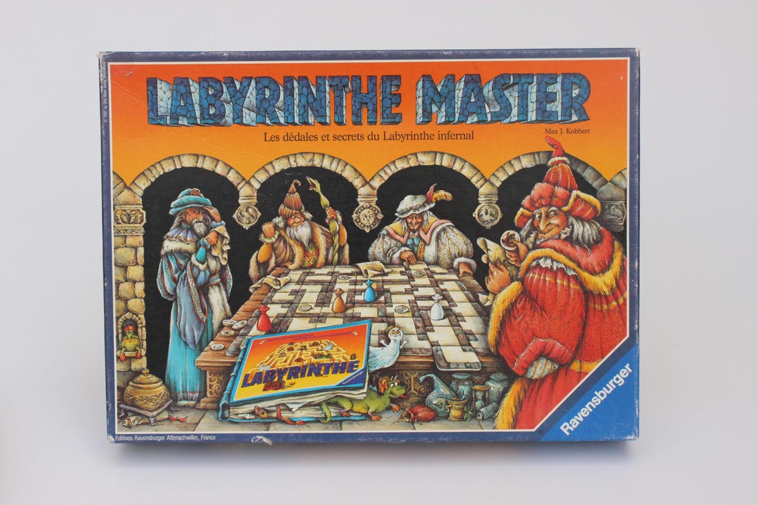 Complete! LABYRINTHE, 1986 - the A-maze-ing Labyrinth, Vintage Board ...