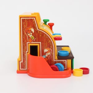 Vintage Fisher Price 926 Cash Register With 6 Coins, 1975-1990, Made in ...