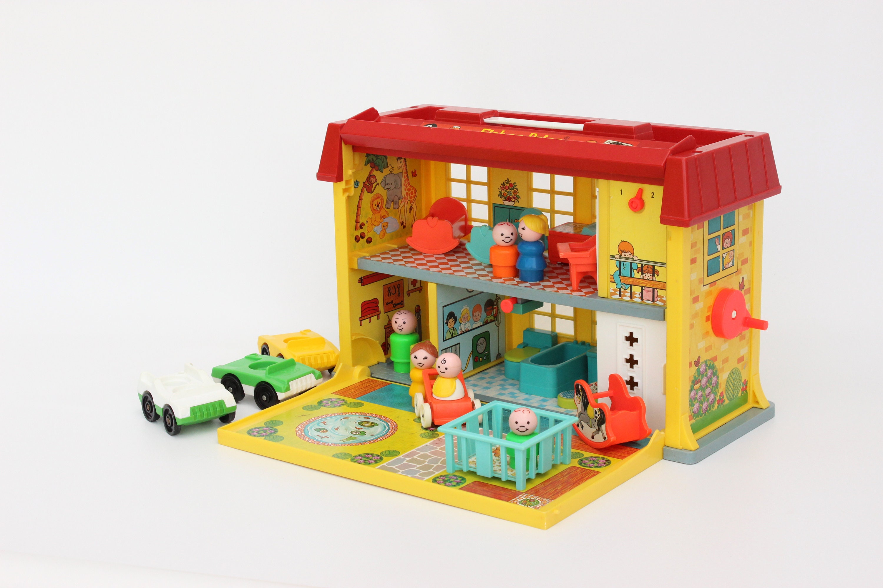 On the Way to DAYCARE Vintage Fisher Price little People Playset 931 Play Family Children s Hospital 1976 1978 Made in USA Etsy Canada