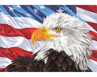 Eagle Paint by Number - Etsy