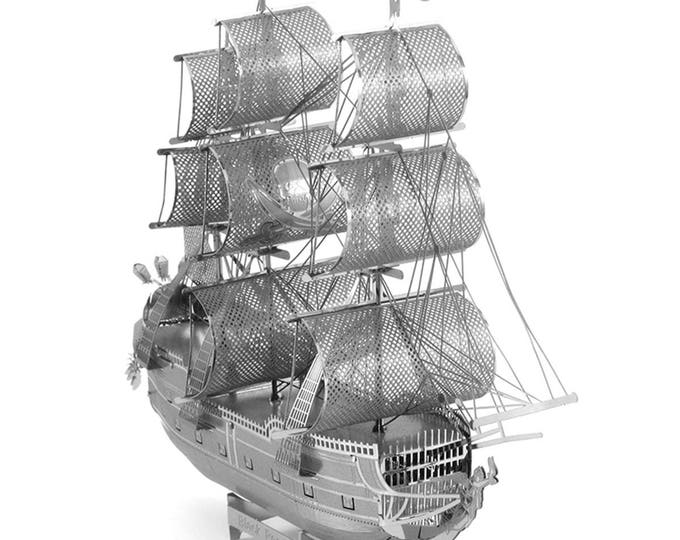 ICONX Black Pearl Ship 3D Metal Model Kit/puzzle ICX016 - Etsy