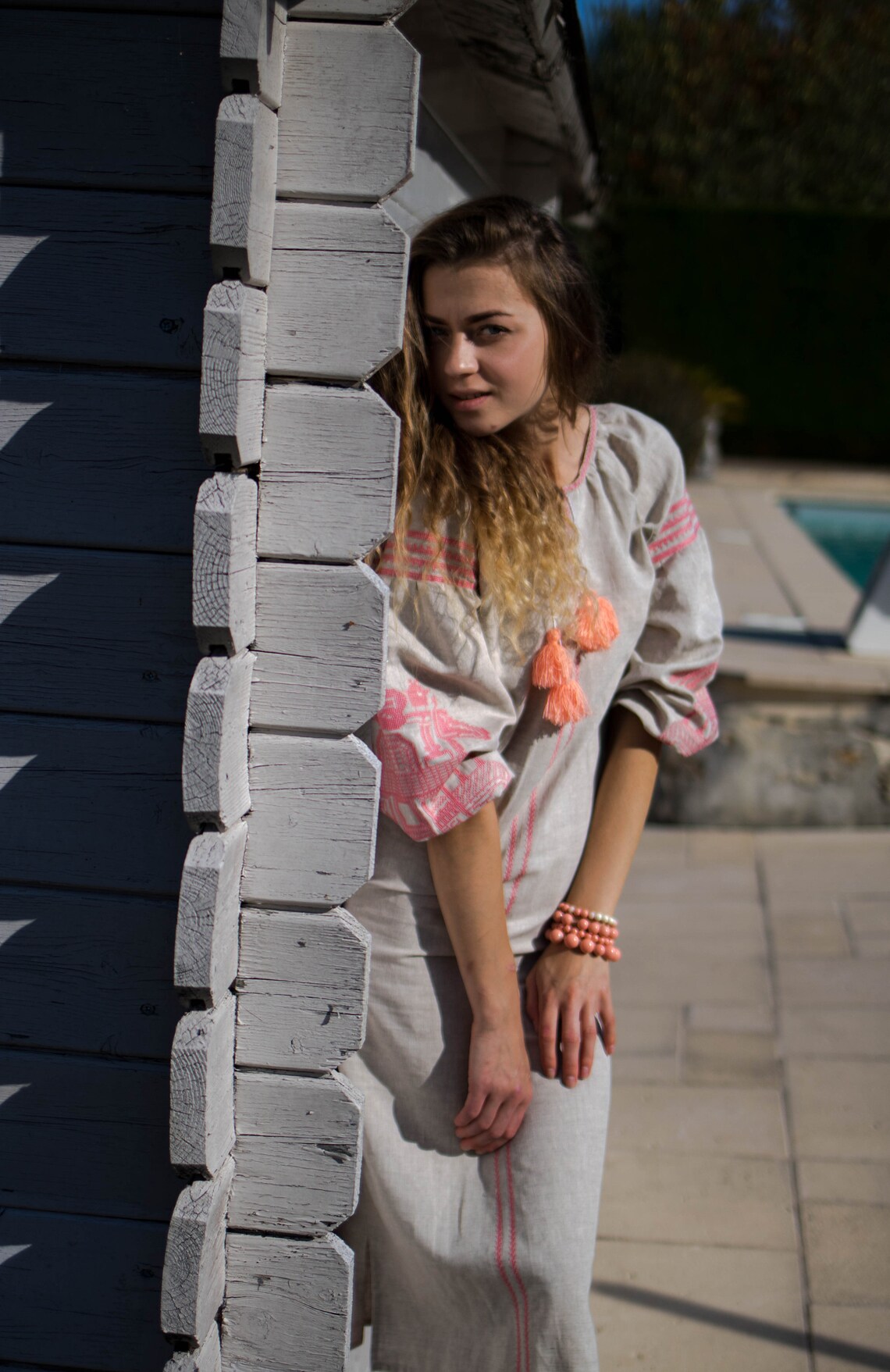 Linen Embroidered Dress Vita Kin Style Vyshyvanka Dress - Etsy