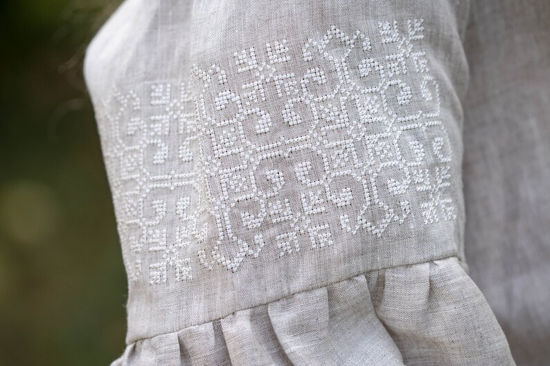 Ethnic Linen Embroidered Jumpsuit, Linen Jumpsuit Women, Linen Clothes ...
