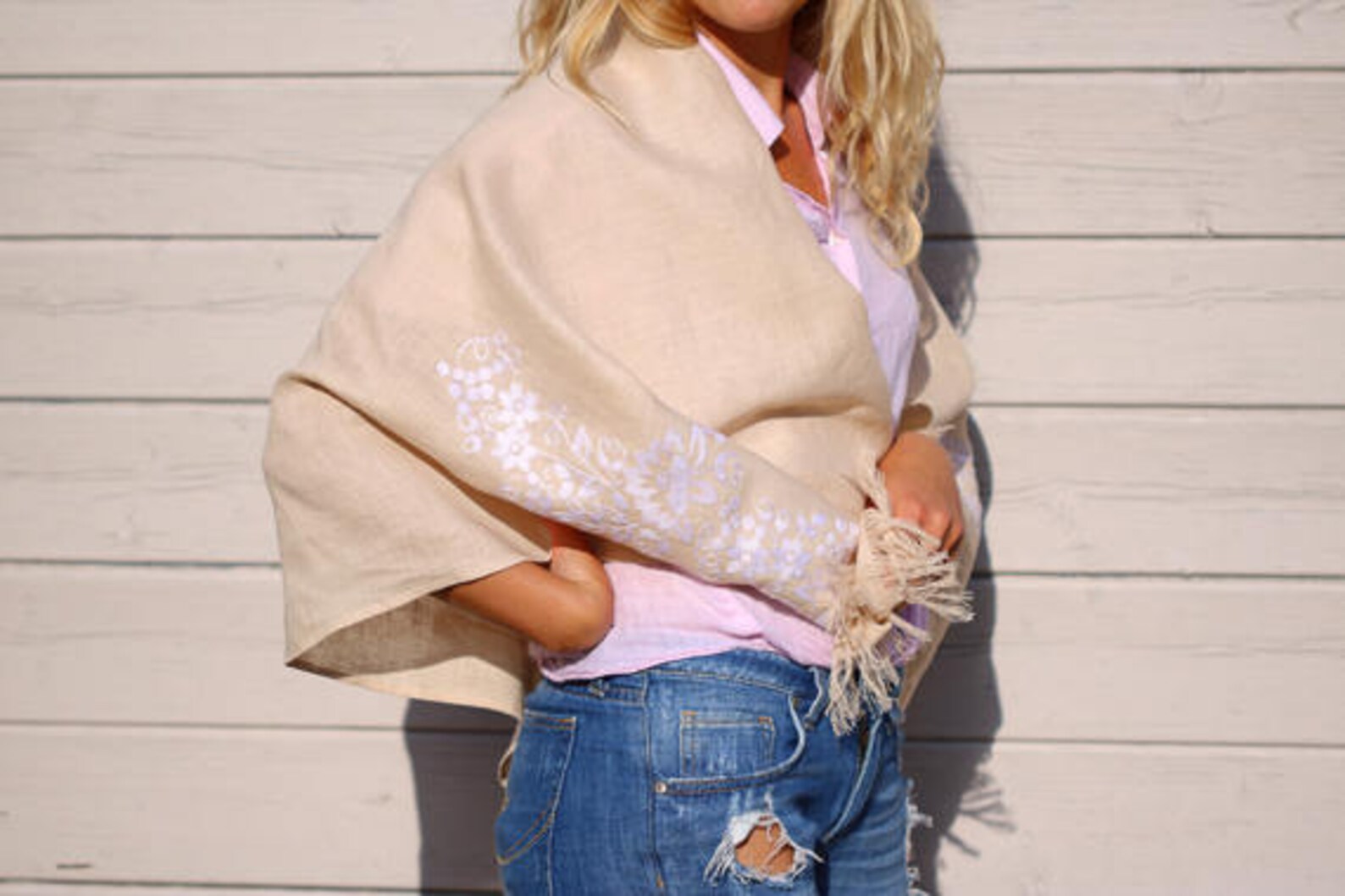 Linen scarf linen shawl soft linen scarf summer scarf | Etsy