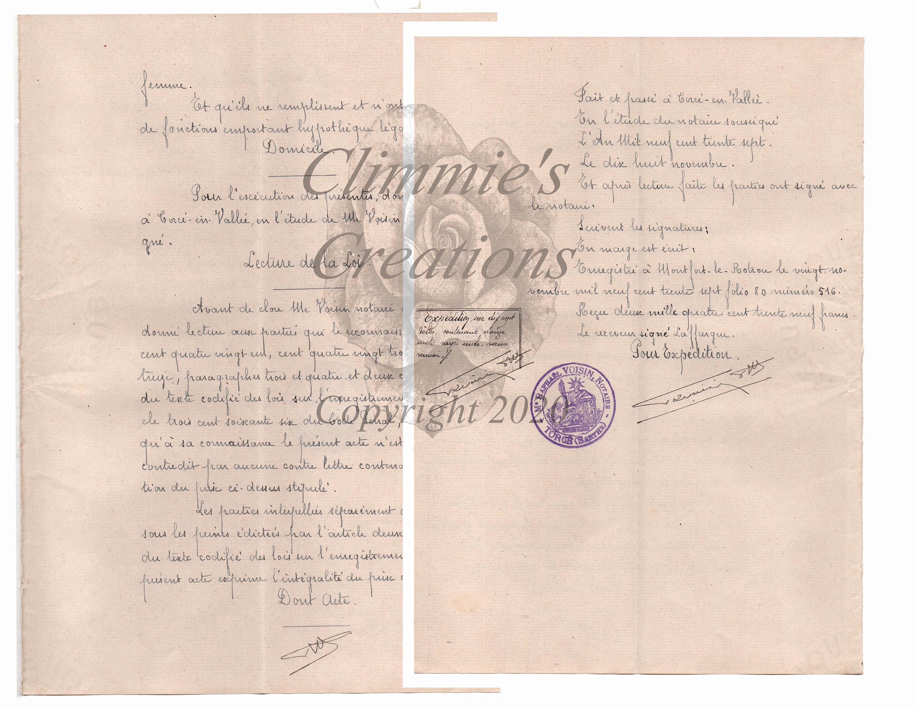 Vintage French Ephemera Digital Set 1 - Etsy