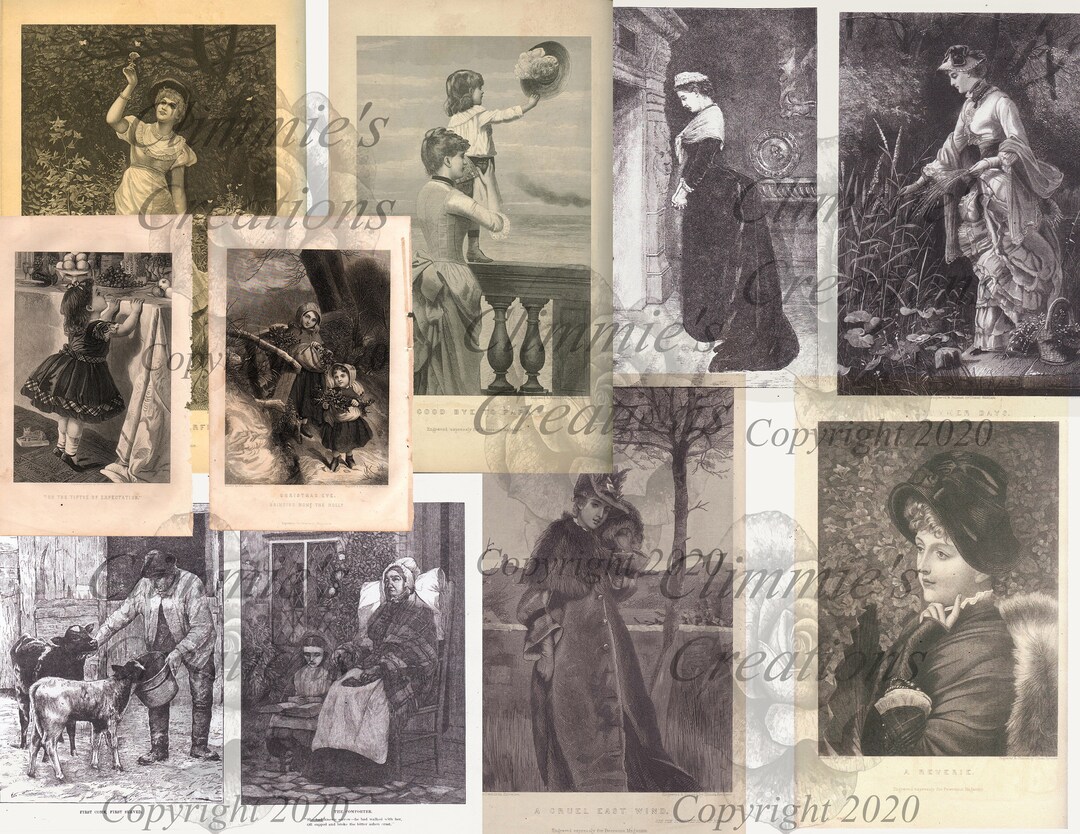 Vintage Magazine Images Set 1 - Etsy