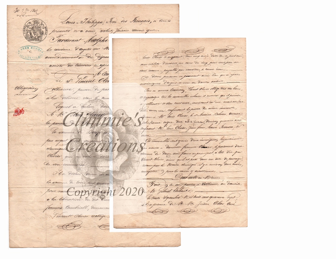 Vintage French Ephemera Digital Set 1 - Etsy