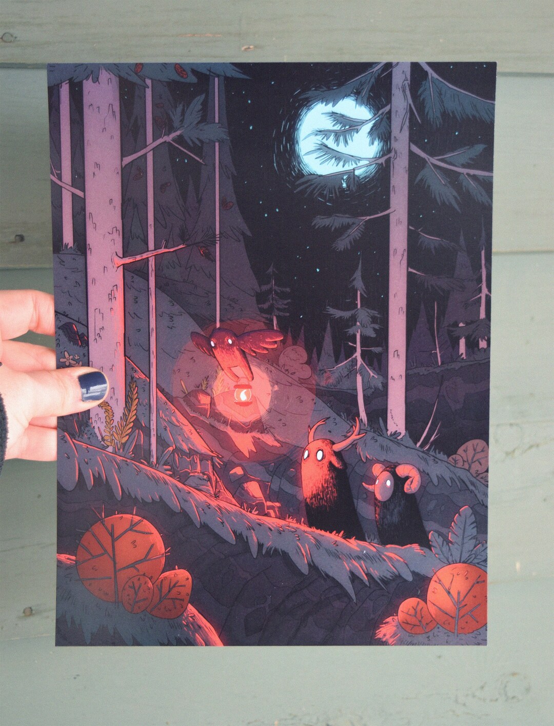 Wampus & Friends Adventure - 9x12 - Art Print - Etsy