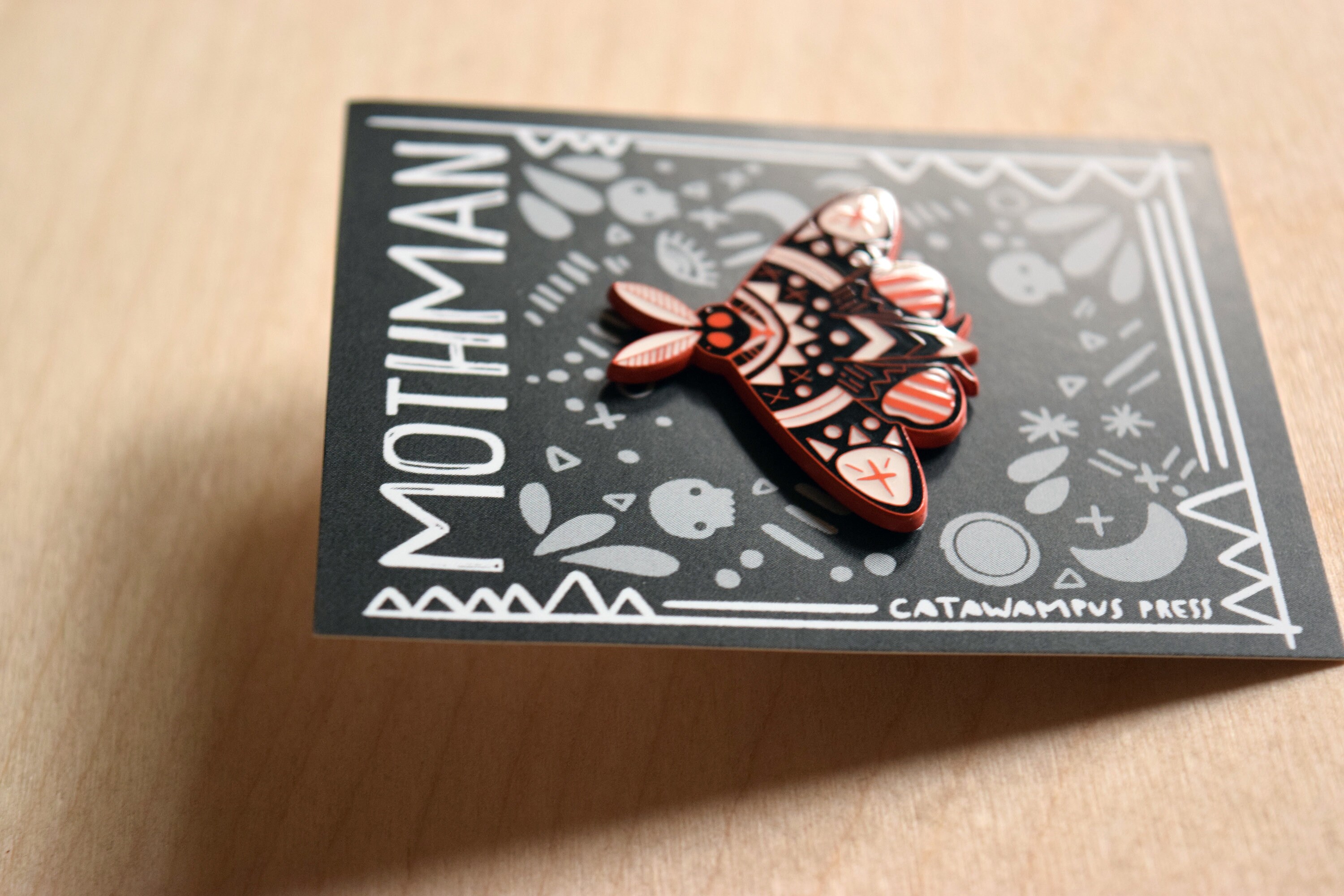 Mothman Enamel Pin - Etsy