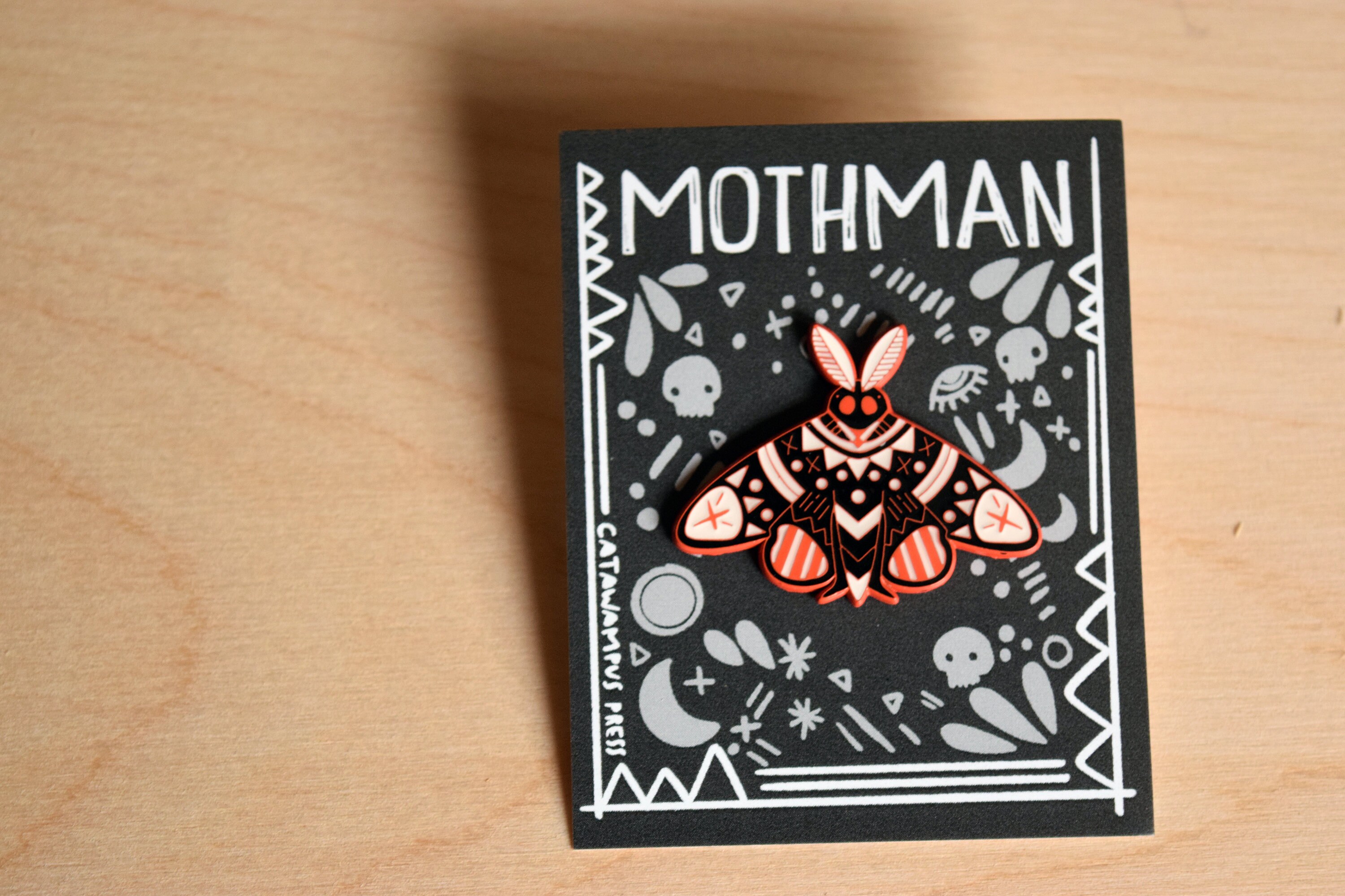 Mothman Enamel Pin - Etsy