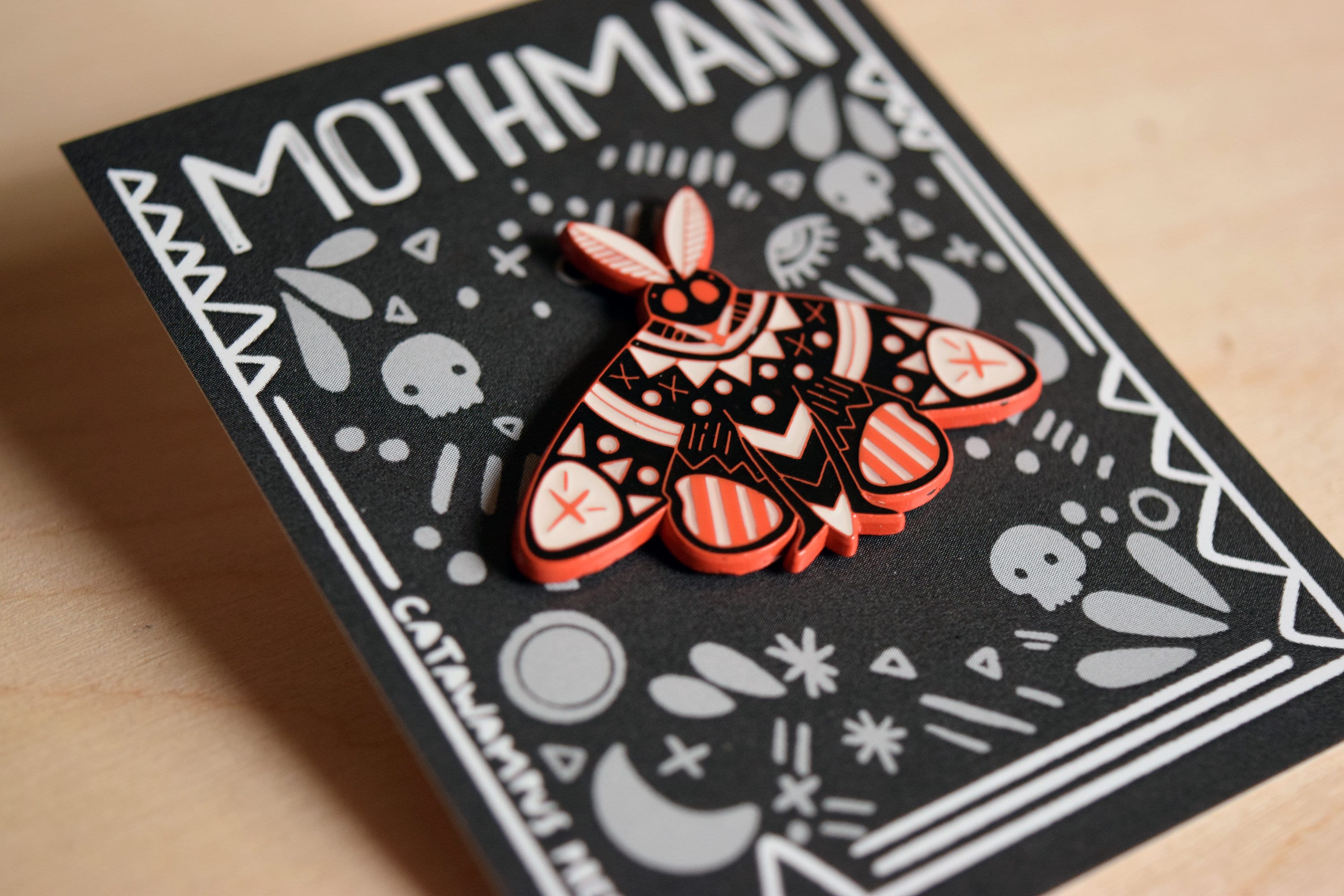 Mothman Enamel Pin - Etsy
