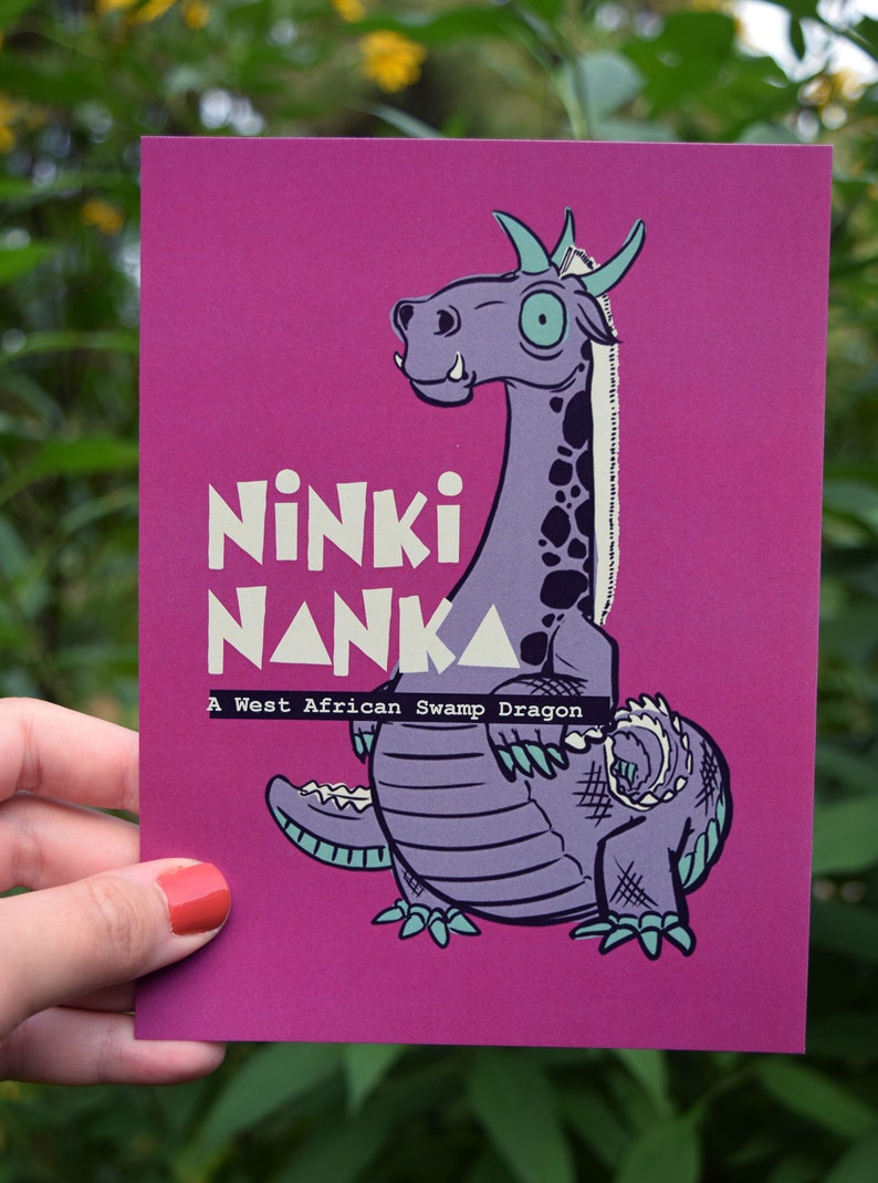 Ninki Nanka Mini Monster Cryptid Digital Illustration | Etsy