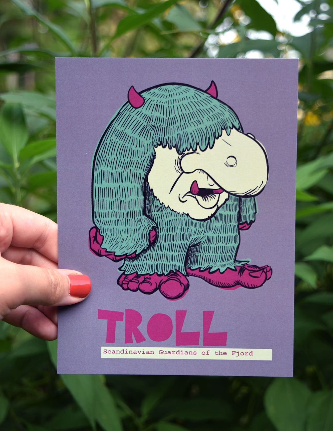 Troll 6x8 Cryptid Art Print - Etsy