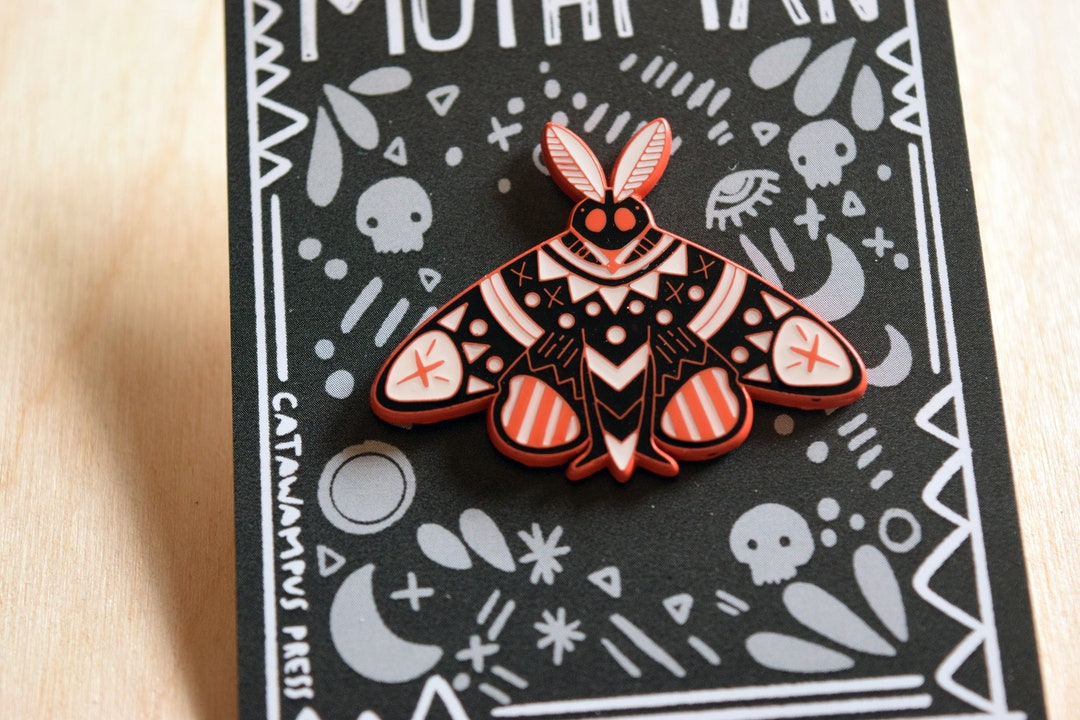 Mothman Enamel Pin - Etsy