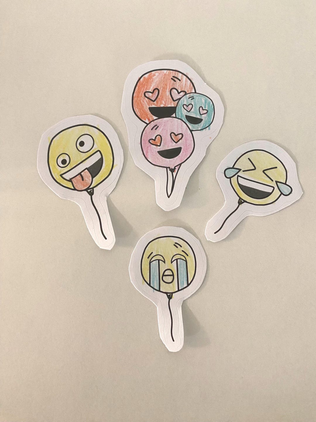 Emoji Balloon Sticker Pack - Etsy