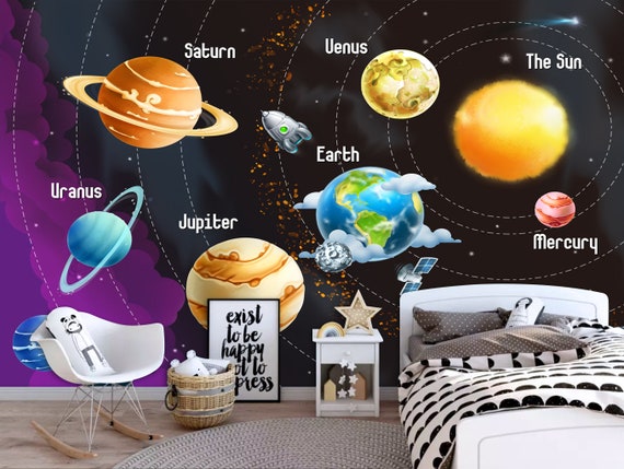 Solar System Wallpaper For Bedroom