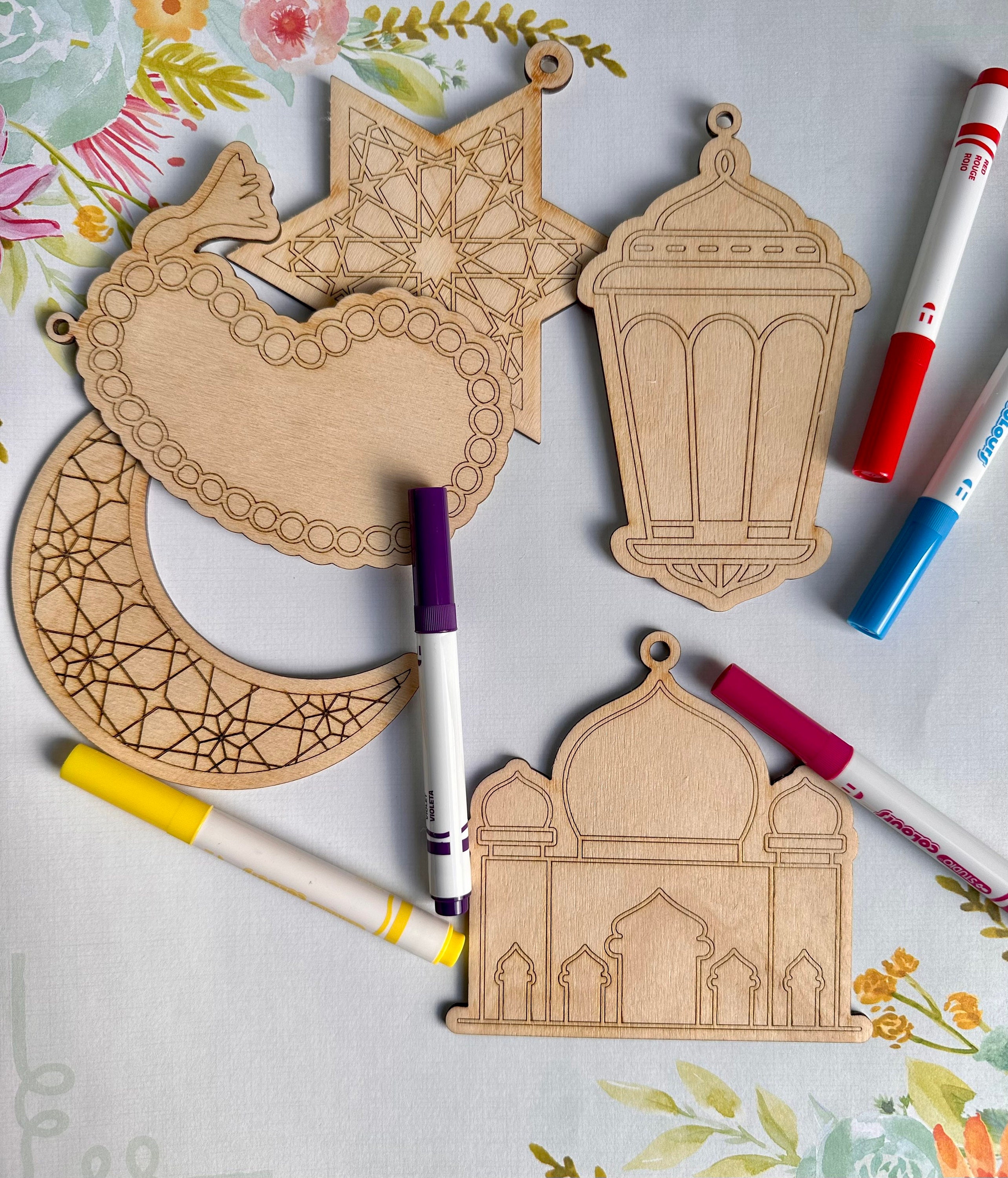 DIY Ramadan Colour Kit, Ramadan Ornaments, Kids Activity, Islamic Kids ...