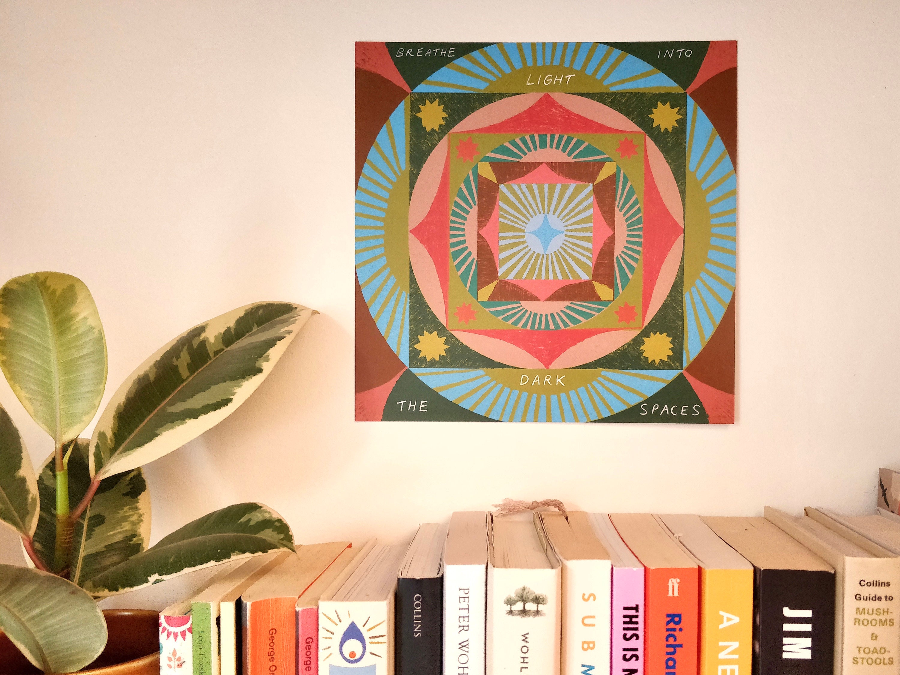 Self Care Illustration Mandala Wall Art Psychedelic Print Spiritual Art ...