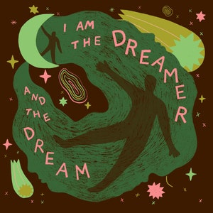 Dreamer Print | Cosmic Illustration | Psychedelic Wall Art | I Am the ...