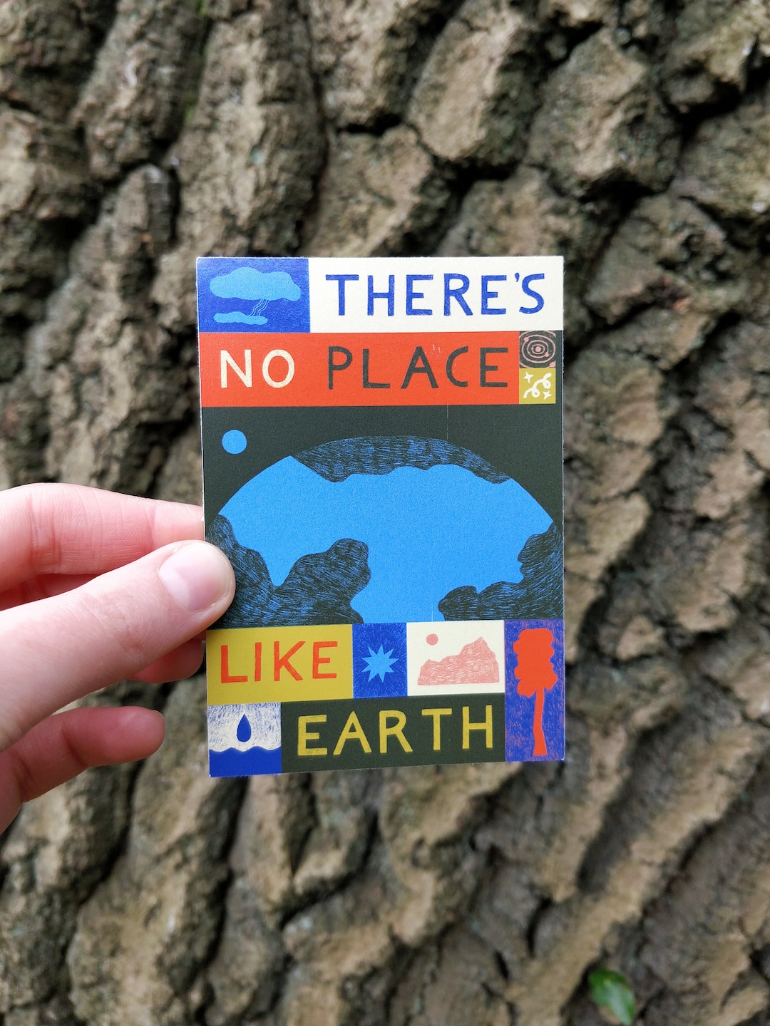 Earth Paper Sticker | Eco Friendly Sticker | Nature Lover Sticker ...