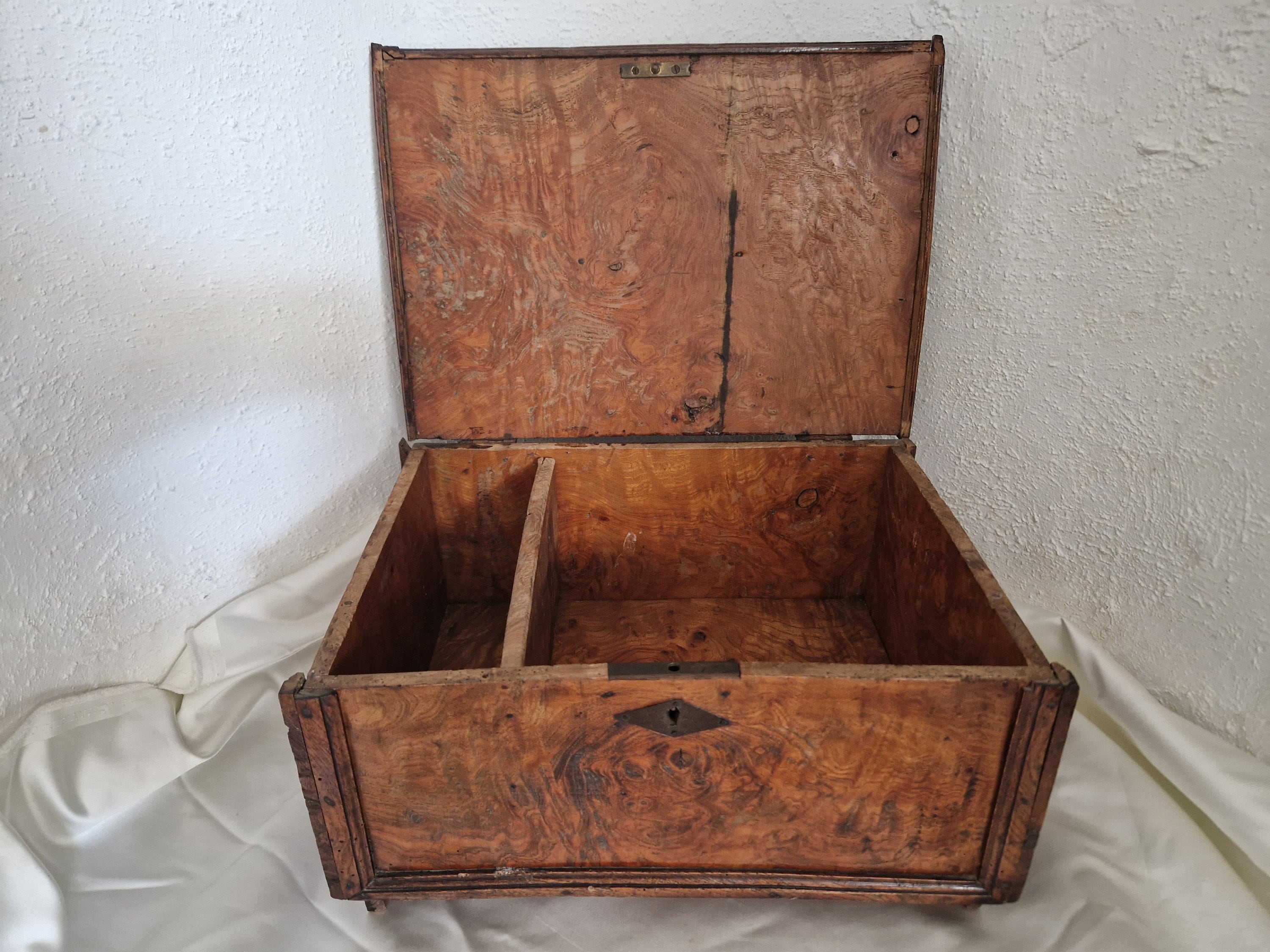 Burl Wood Document Box, 19th Century - Etsy
