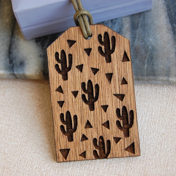 Cactus Luggage Tag - Etsy
