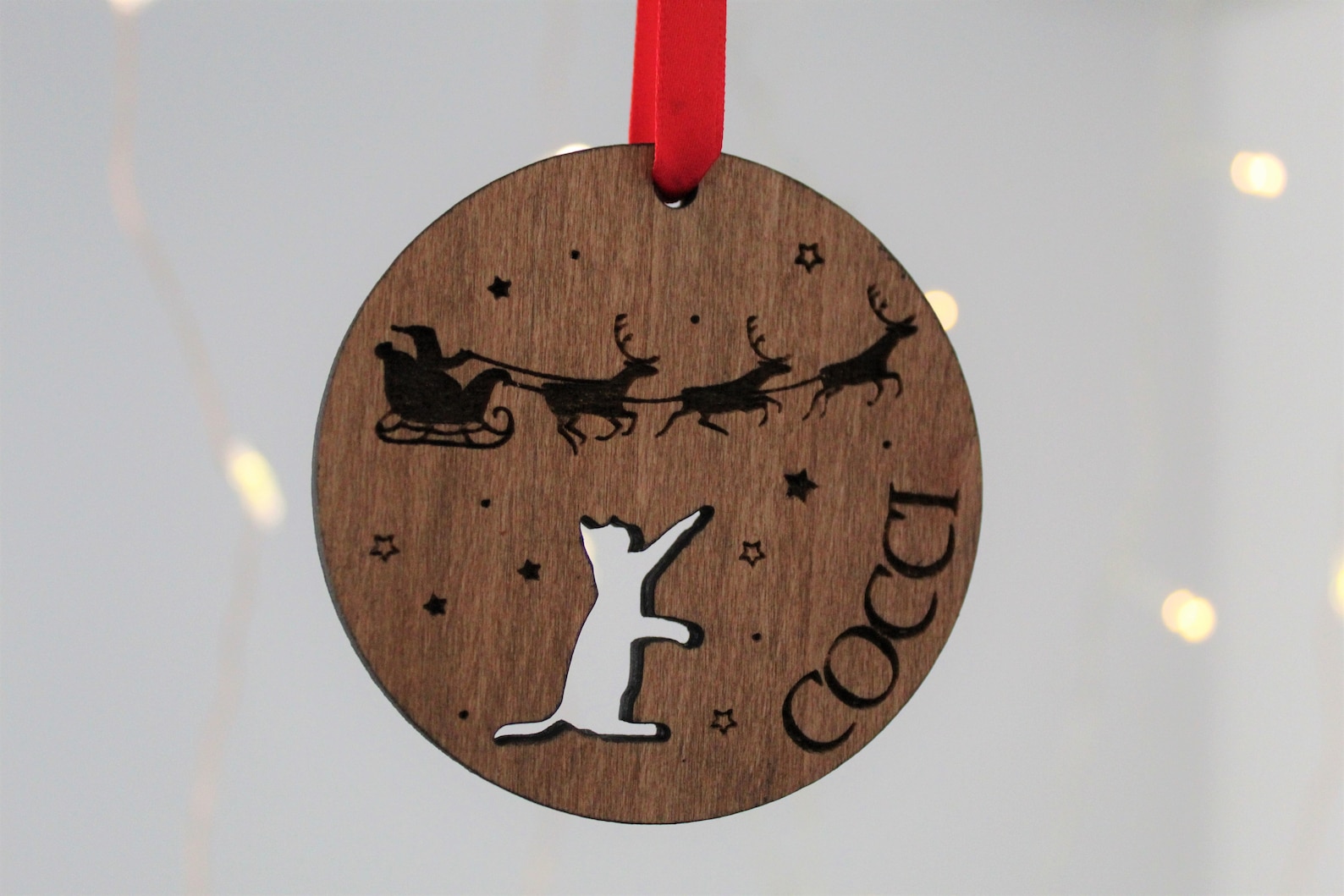Personalised Cat Christmas Bauble Cat Christmas Decoration - Etsy