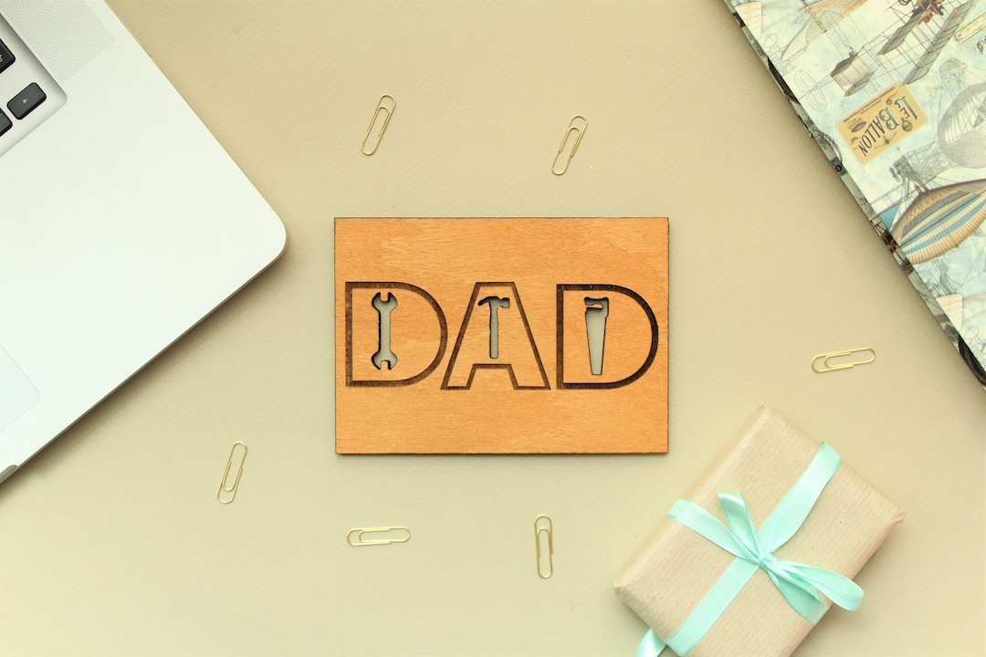DAD Tools Fathers Day Card, Personalized Gift for Dad, First Fathers ...