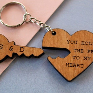 Valentines Day Gift for Him, Key to My Heart, Personalised Valentine ...