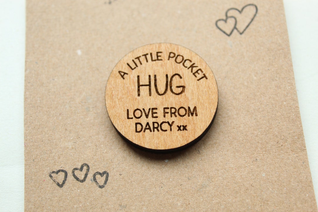 A Little Pocket Hug Personalised Pocket Hug Token Personalised Mothers ...