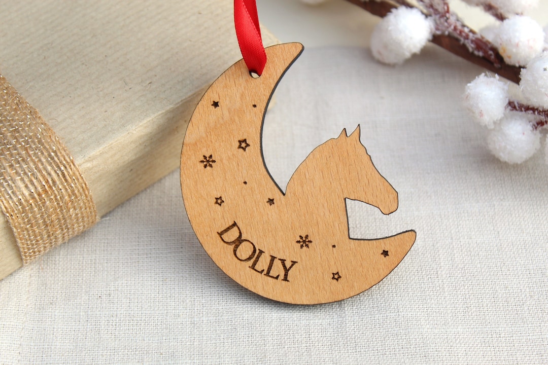 Personalised Horse Christmas Ornament, Horse Lover Gift, Pony Christmas ...