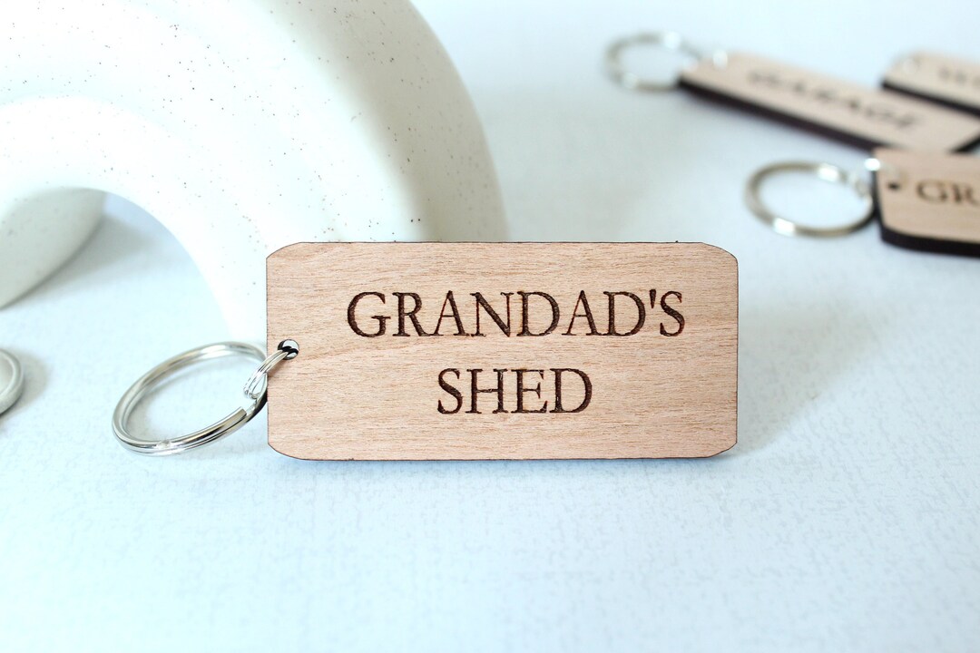 Personalised Wooden Keyring, Airbnb Hotel Home Shed, Custom Key Fob ...