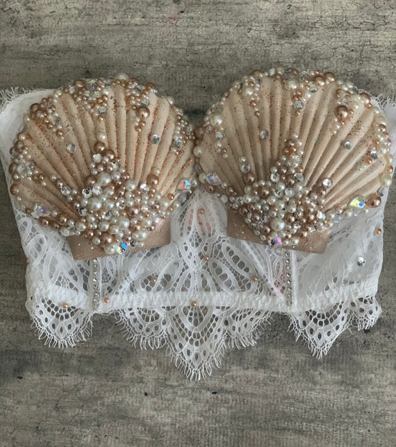 Natural Tones Mermaid Corset Custom orders | Etsy