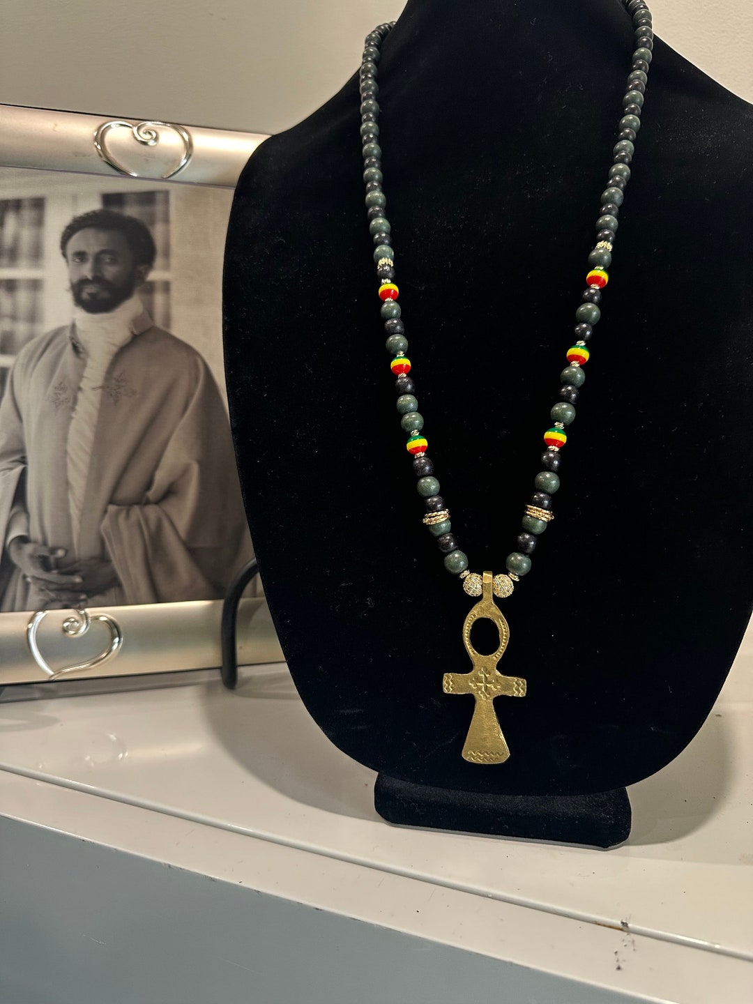 Ankh Necklace Rasta Necklace Haile Selassie 1st - Etsy